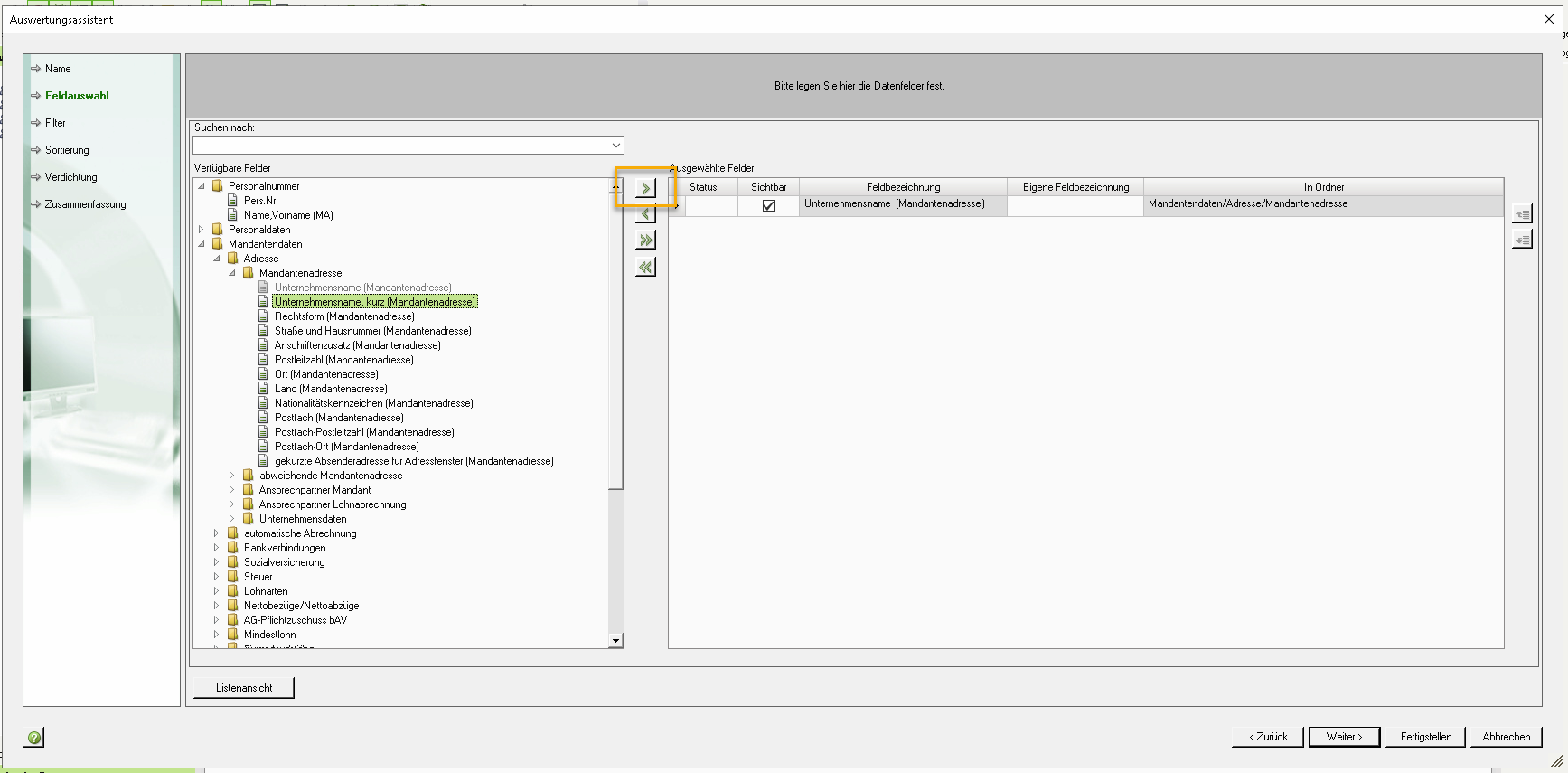 DATEV LODAS/Lohn & Gehalt-Anbindung mit manuellem Datenexport